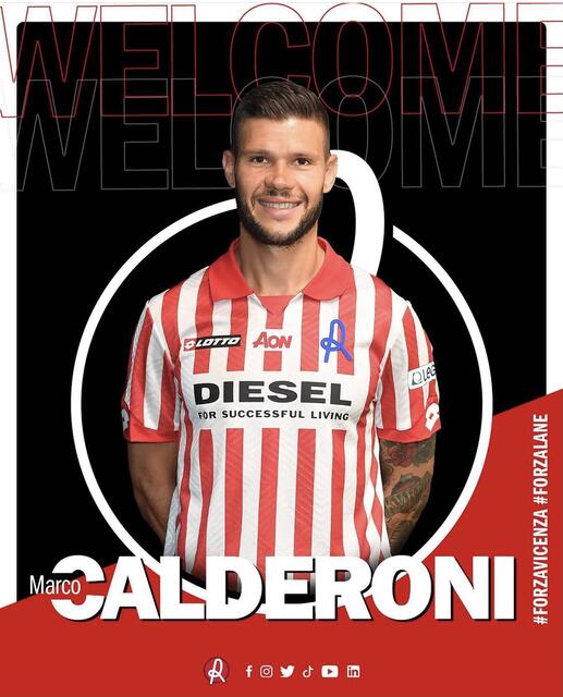 Ufficiale - Calderoni va al Vicenza a titolo definitivo